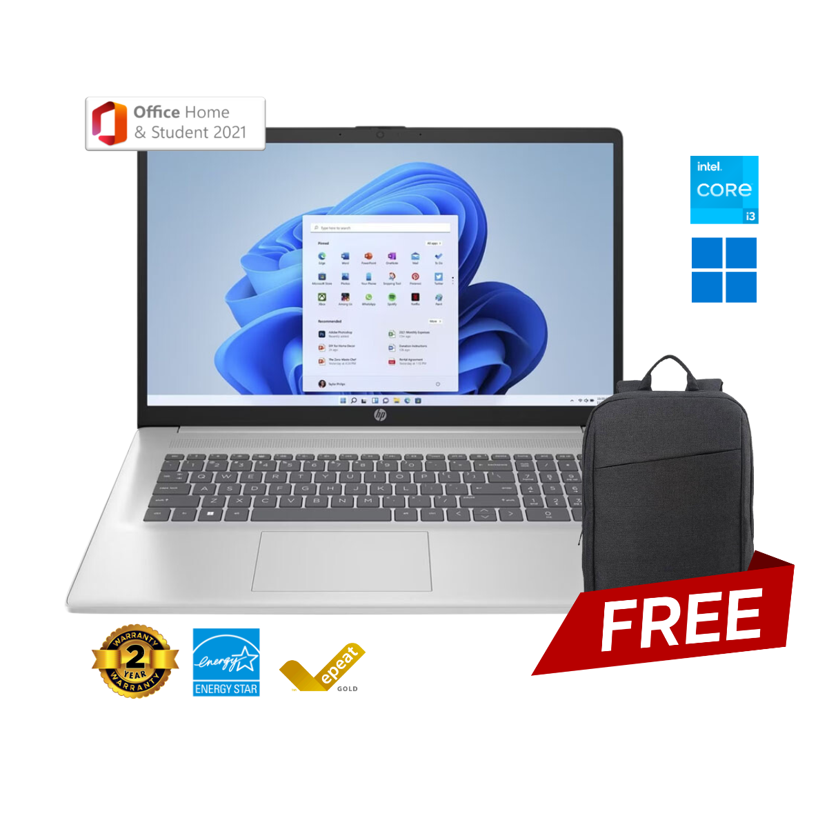 HP INTEL CORE I3-13TH GEN LAPTOP (8GB RAM / 512GB SSD)